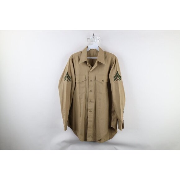 Vintage | Shirts | Vintage 8s Military Mens 5 33 Usmc Marines Collared ...
